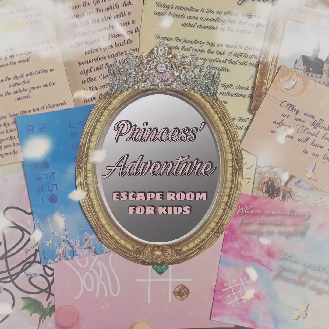 Princess' Adventure Printable Escape Room | DIY Princess Escape Room at ...